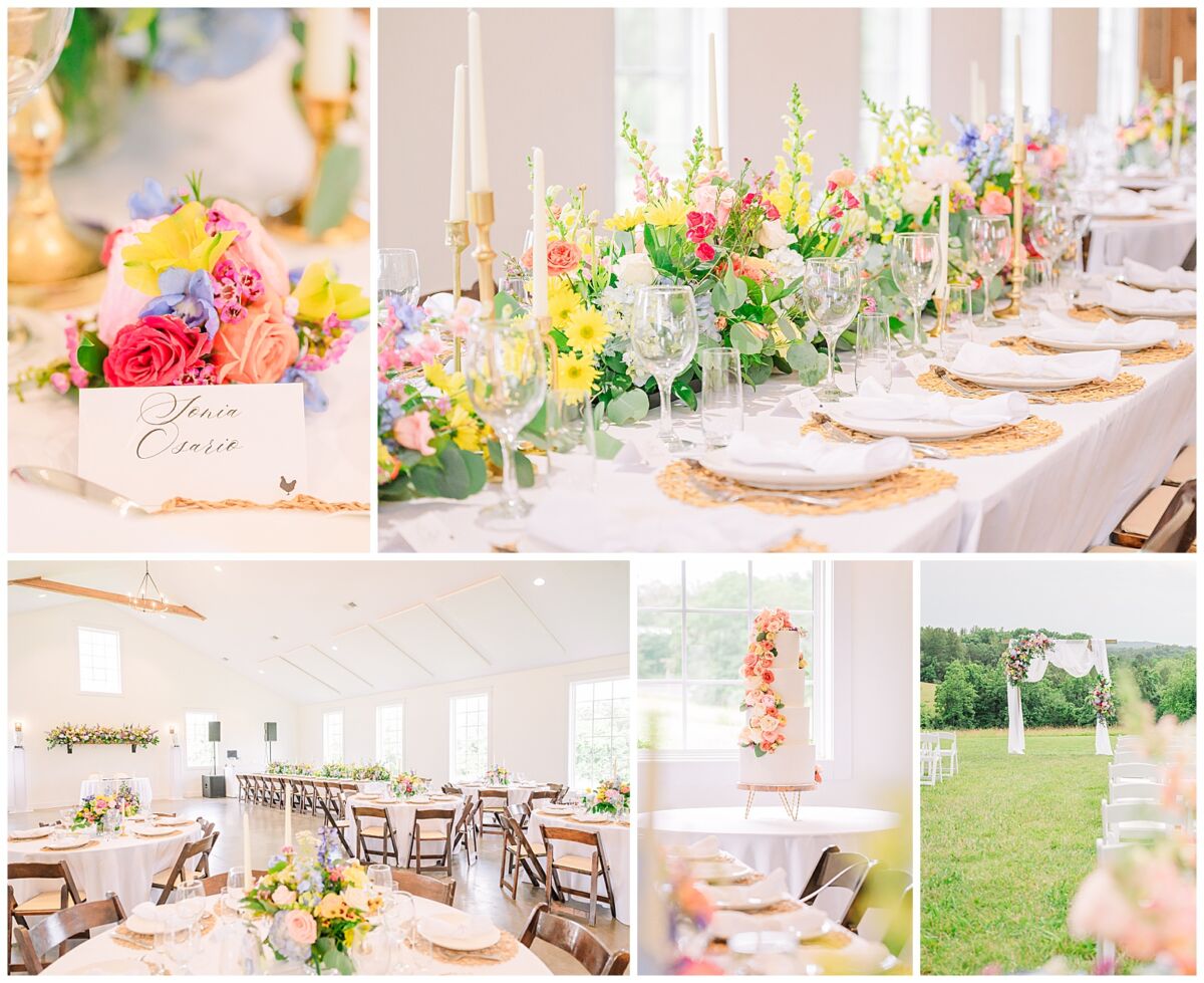 A Bright & Colorful Summer Wedding at Guildford Farm